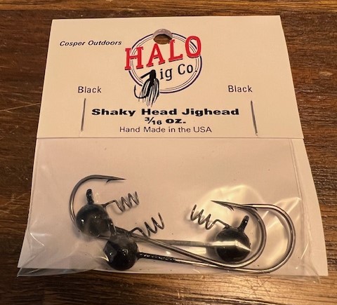 HSHAKY18-08|Halo Jig Co. 1/8oz Shaky Head Jigheads Black 5/bg - Cosper ...